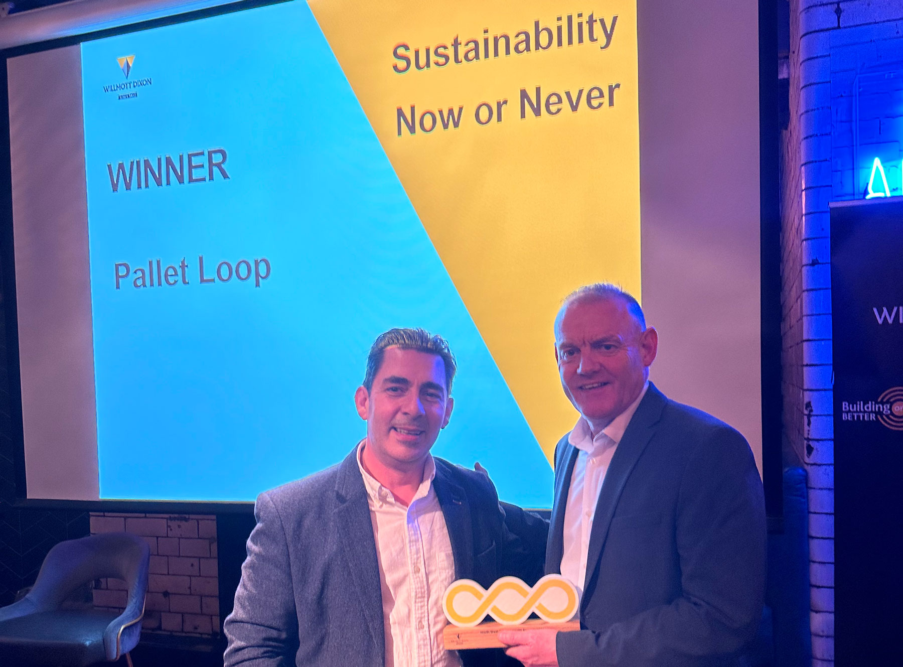 The Pallet LOOP scoops Sustainability Award from Willmott Dixon ...
